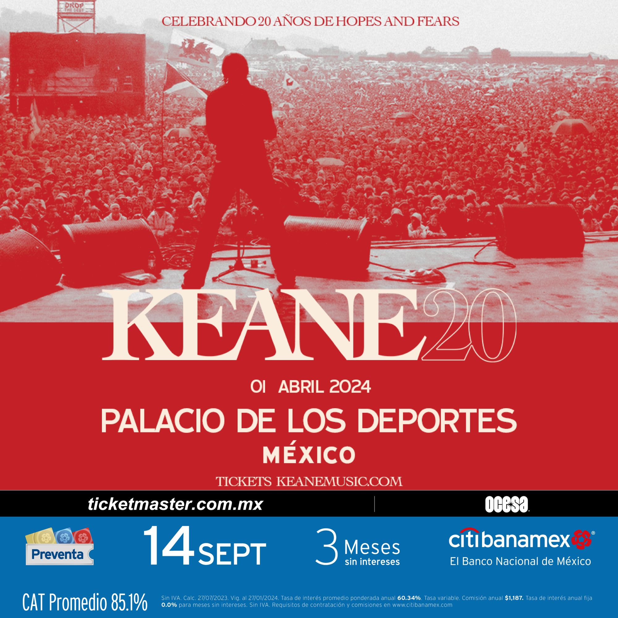 Keane llegará a México para celebrar 20 años de su debut “Hopes and Fears”